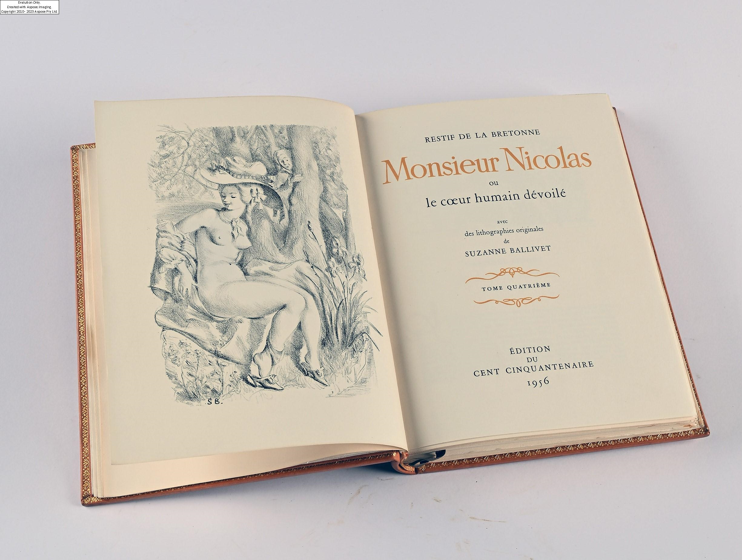 Suzanne Ballivet | Restif de la Bretonne - Monsieur Nicolas ou le coeur ...