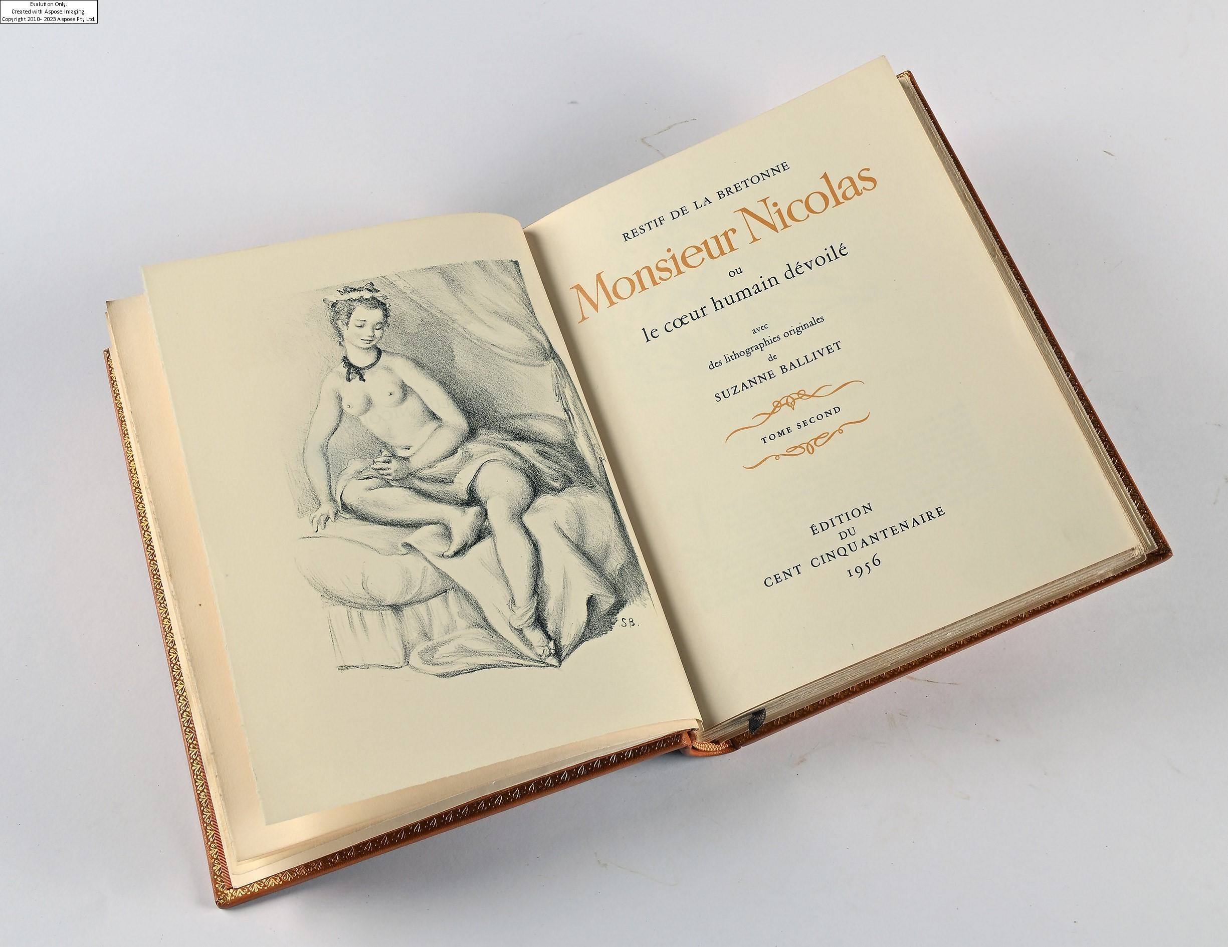 Suzanne Ballivet | Restif de la Bretonne - Monsieur Nicolas ou le coeur ...