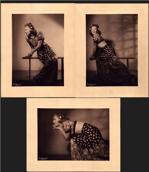 Roberto Baccarini | Lotto di tre ritratti studio di Clara Tabody, 1935 ...