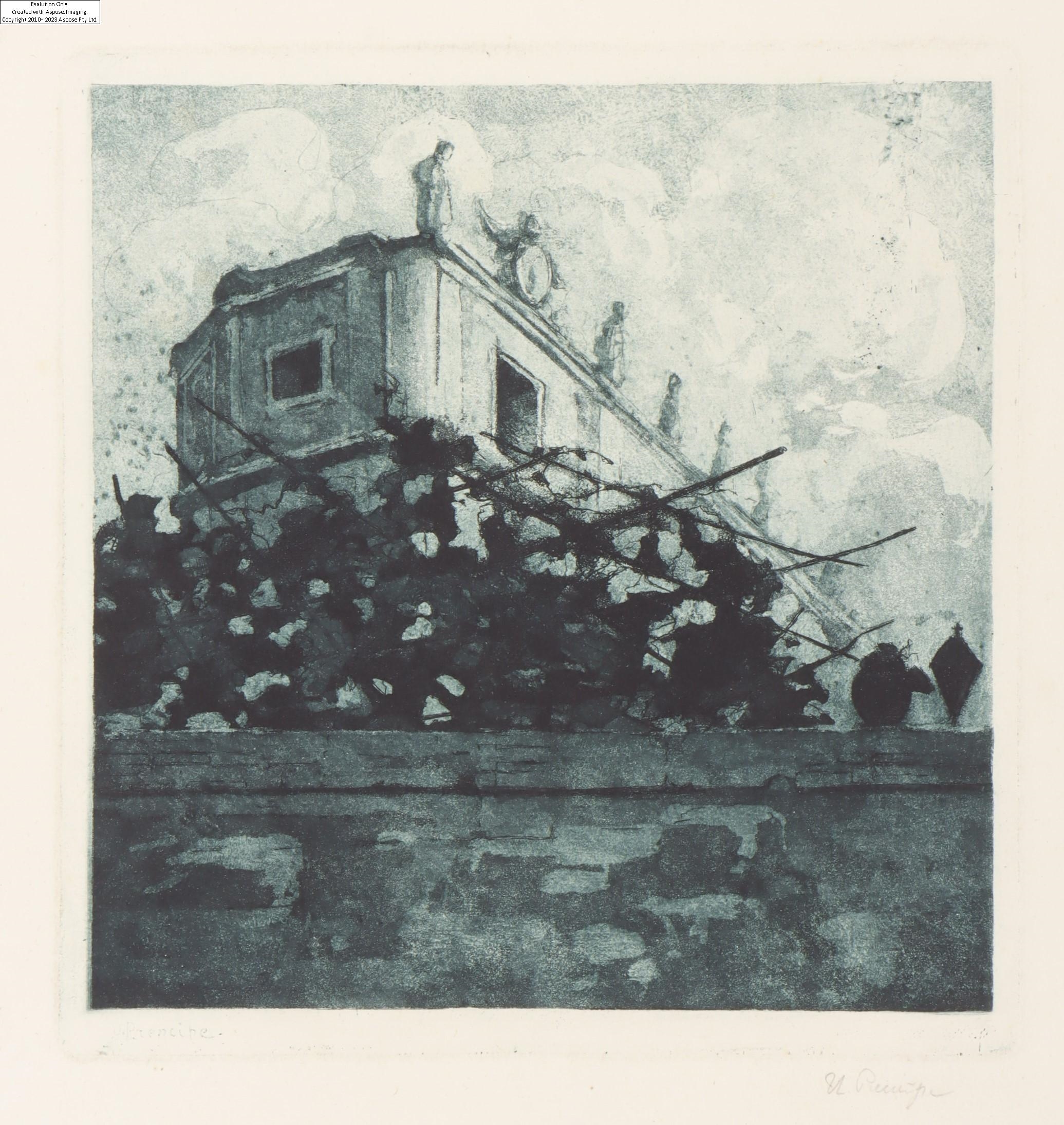 Umberto Prencipe | Roman morning, 1914 (1914) | MutualArt