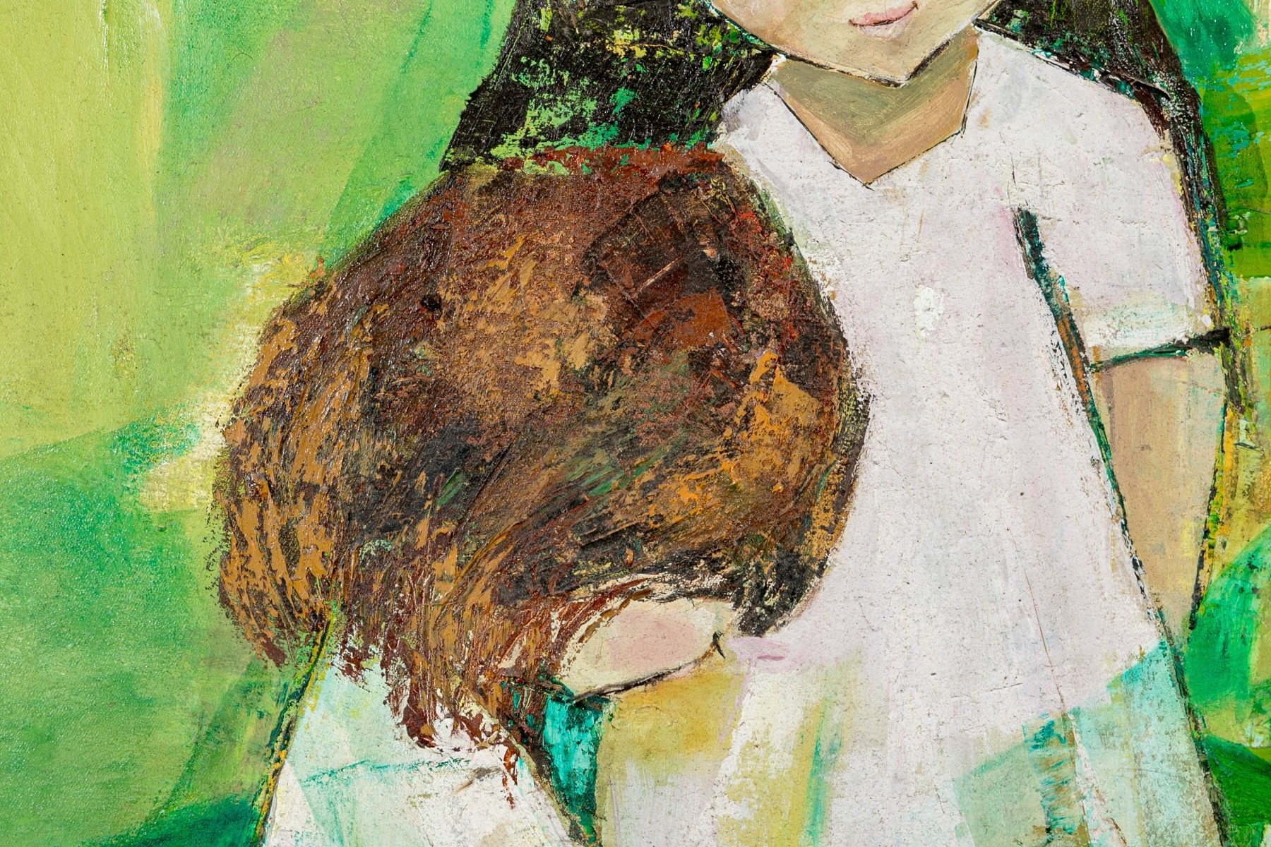 Edith E. Ferullo | HUGE Edith Ferullo (Am. 1928-2008) Oil On Canvas ...