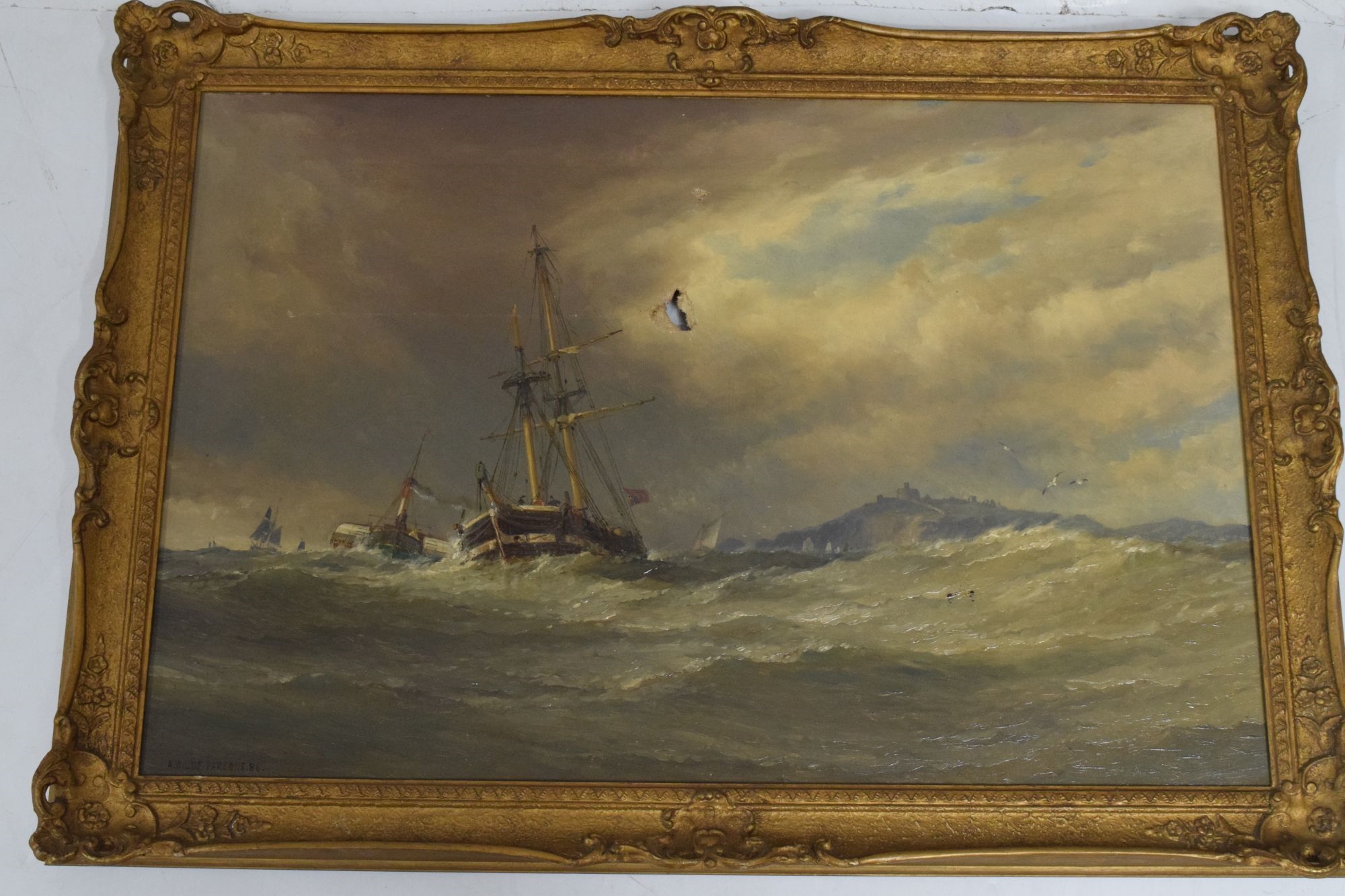 Arthur Wilde Parsons | Ships off Falmouth with Pendennis Castle | MutualArt