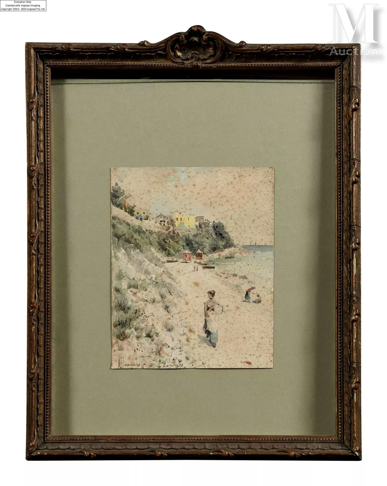 Michele Capuano | Plage et personnages | MutualArt