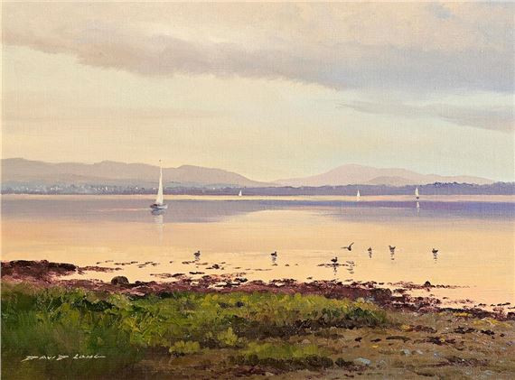 David Long | Sailing in Evening Light | MutualArt