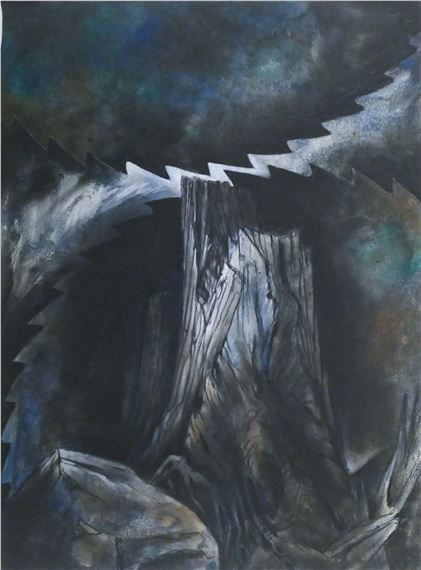 Neil Meitzler | Neil Meitzler ''Sawed Landscape'' Pastel on Paper ...