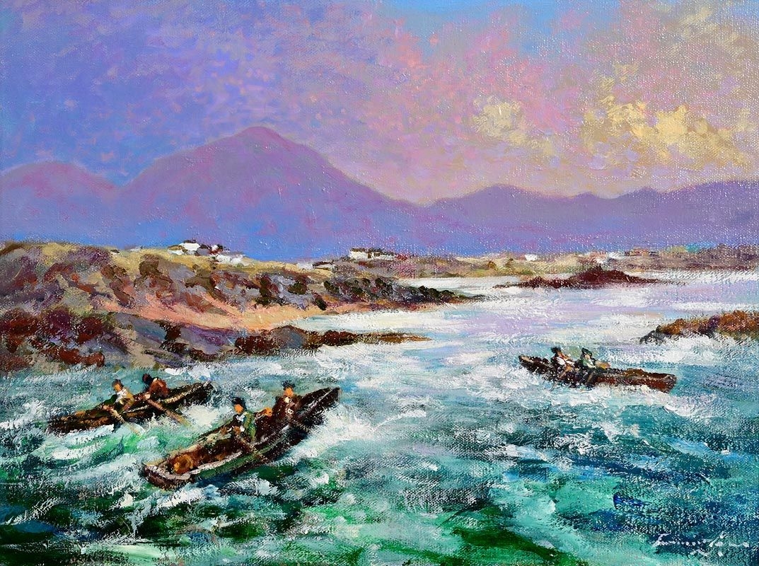 William Cunningham | Braving the Rough Seas, Connemara | MutualArt