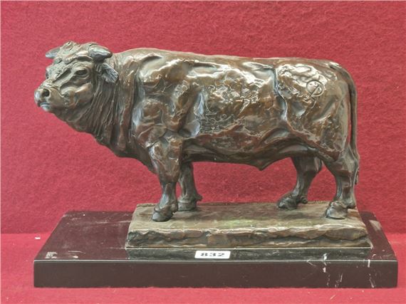 Marshall Mitchell | FIGURE OF A BULL STANDING FOUR SQUARE (1985 ...