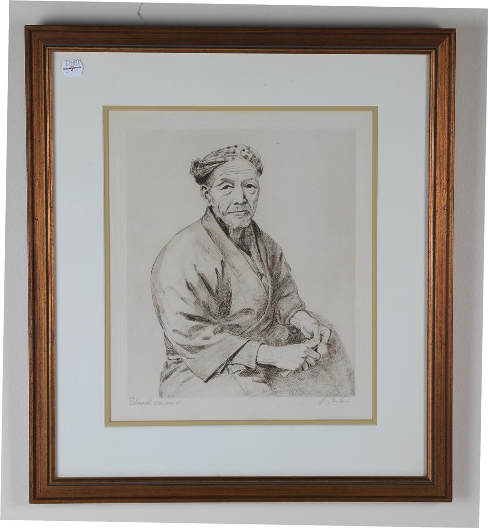 Rudolf Seiler | Two works: The Wood Carver And The Peddler Woman ...