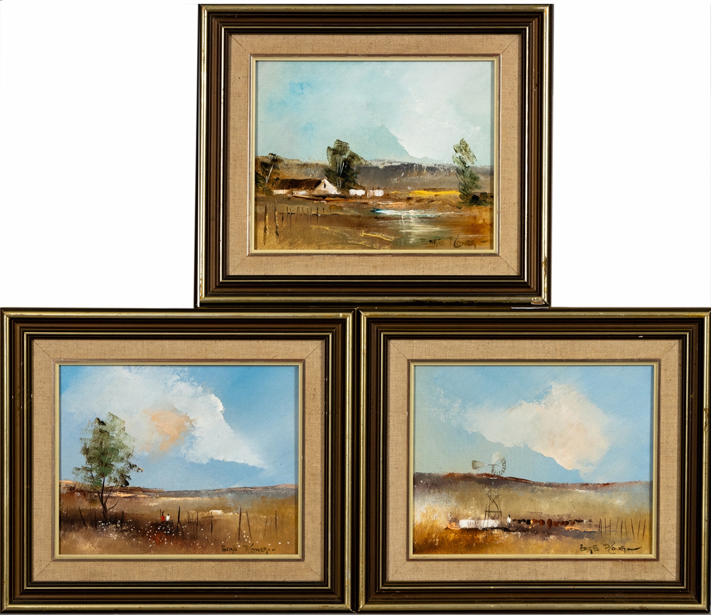 Barbara Ploner | set of three landscapes | MutualArt