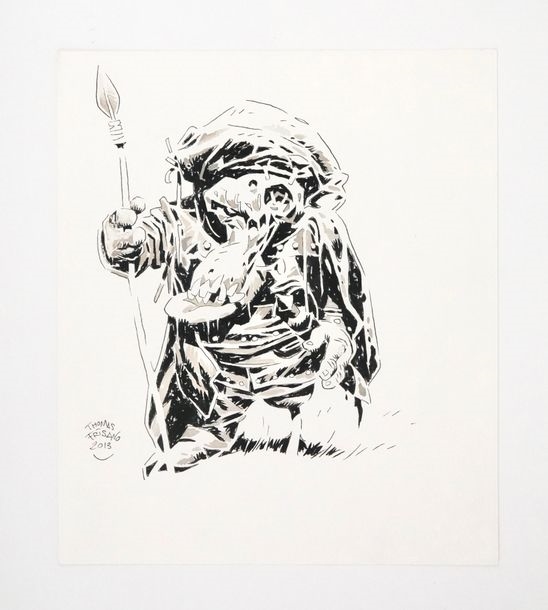 Thomas Frisano | Illustration for a heroic fantasy character | MutualArt