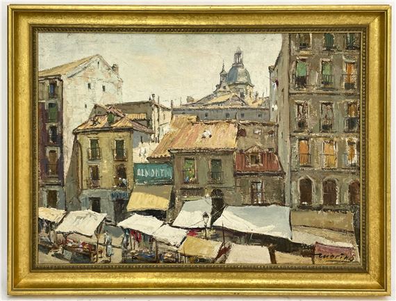 Daniel Merino | Untitled (Market Scene) | MutualArt