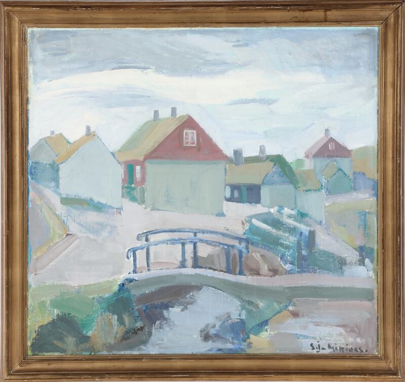 Sámal Elias Frederik Joensen-Mikines | View from a small village (1984 ...