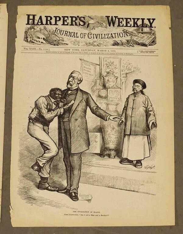 Harper's Weekly | Group of Antique American Political Cartoons (5 ...