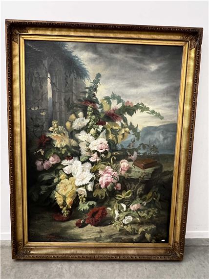 Joseph-Eugène‏ Gilbault | Tableau de fleurs (1866) | MutualArt