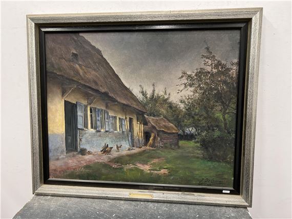Jan de Cooman | Maison de campagne avec poules | MutualArt