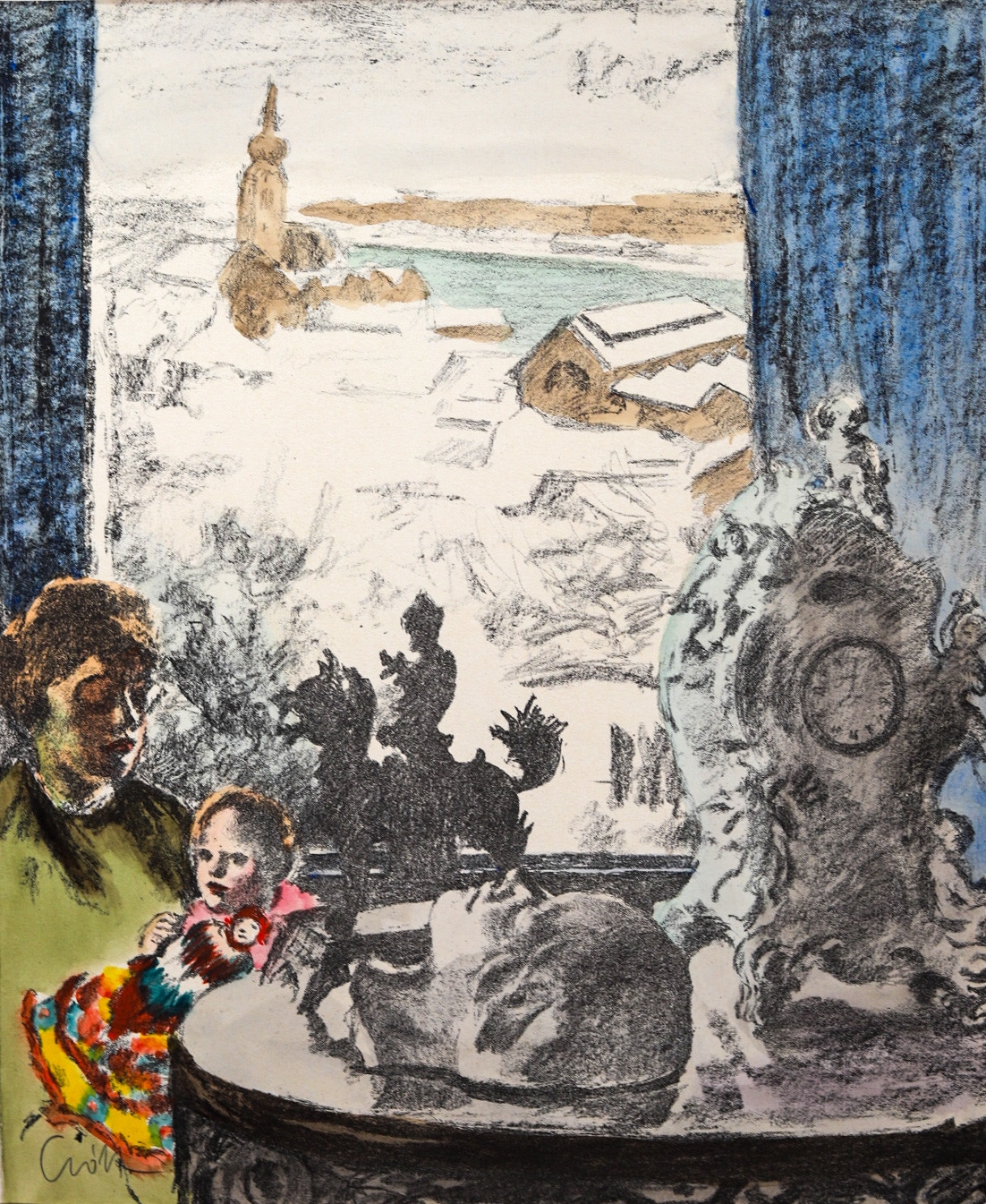 Istvan Csók | Still life with flowers (1918) | MutualArt