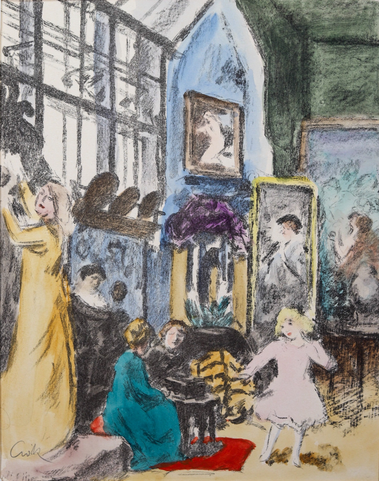 Istvan Csók | Still life with flowers (1918) | MutualArt