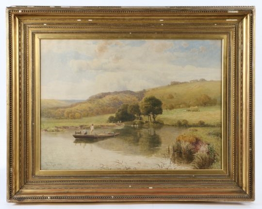 Thomas Pyne | The Thames Below Streatley (1886) | MutualArt