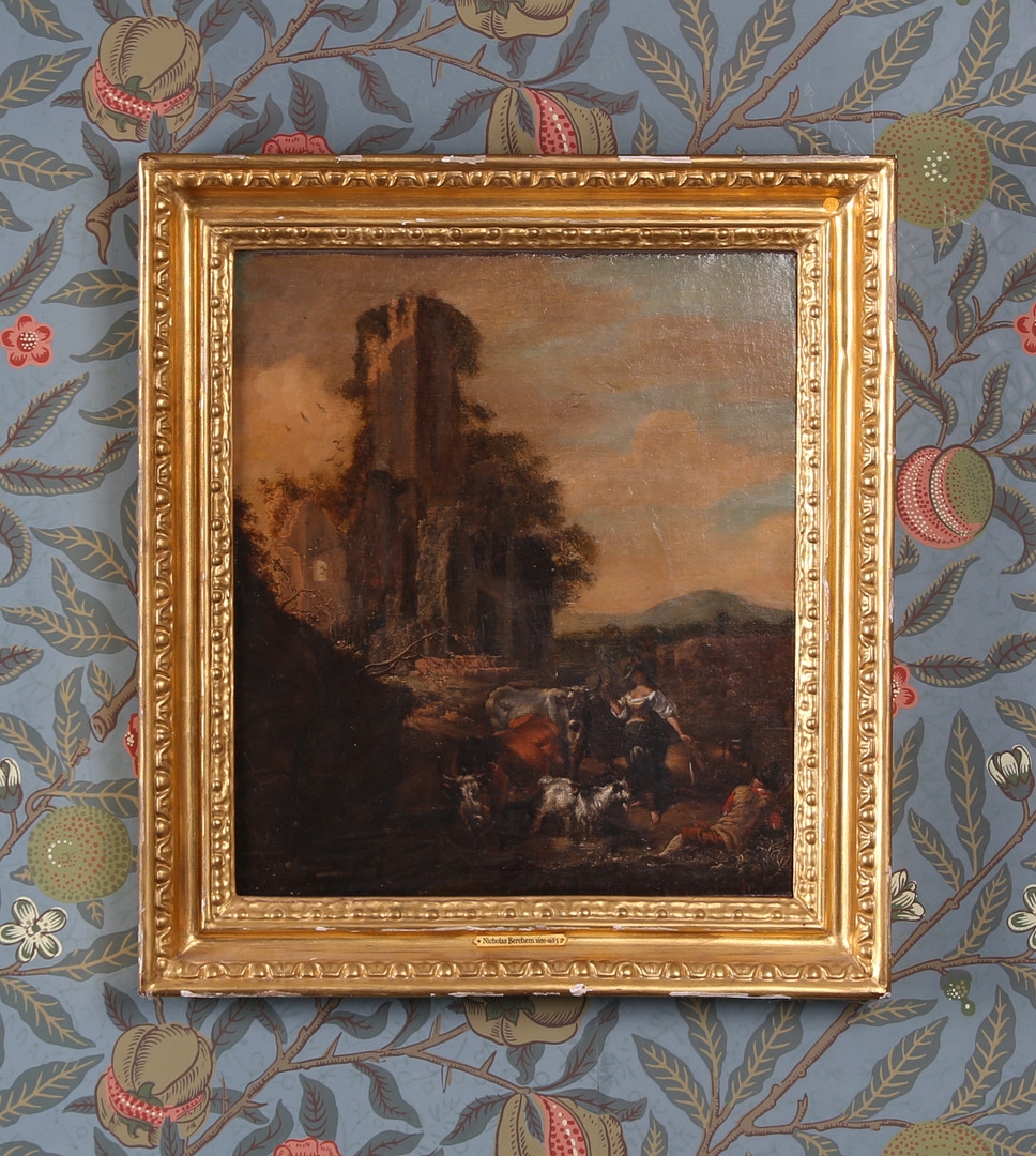 Nicolaes Berchem | 1683) LANDSCAPE WITH RUIN | MutualArt