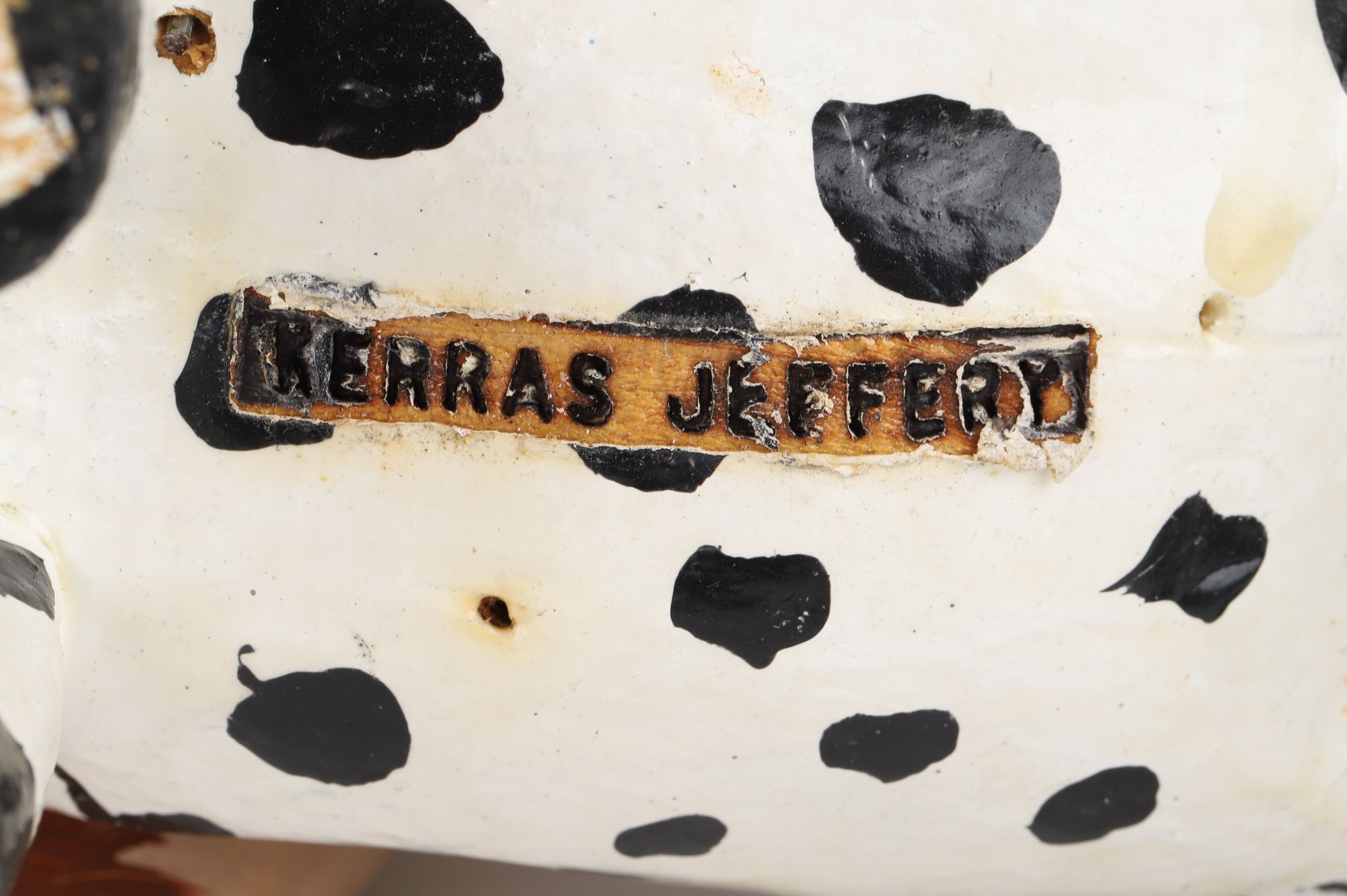 Kerras Jeffrey | Cat Riding Dog Carving | MutualArt