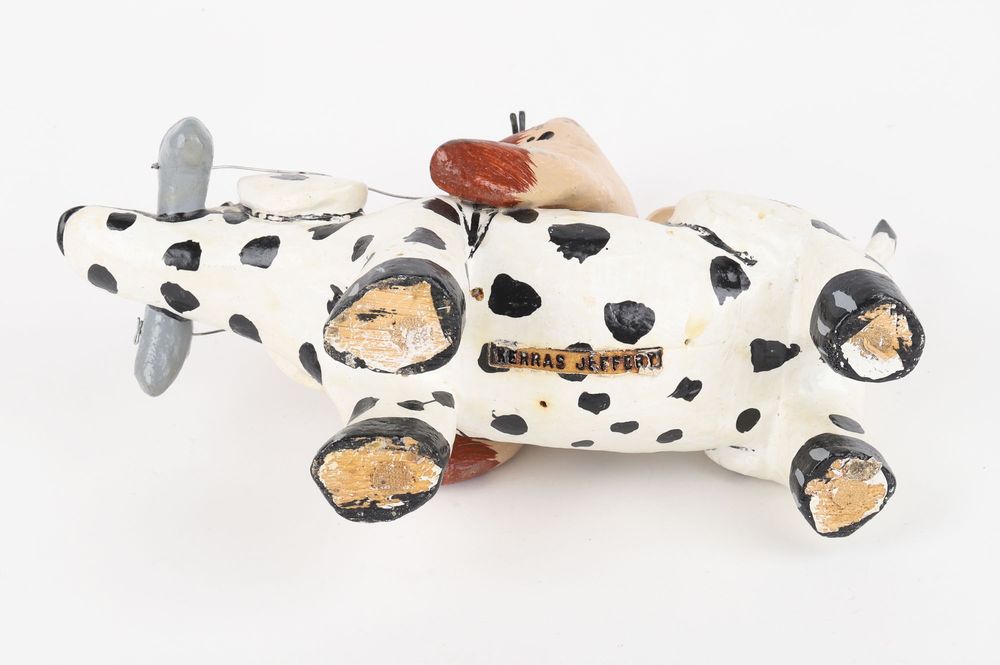 Kerras Jeffrey | Cat Riding Dog Carving | MutualArt