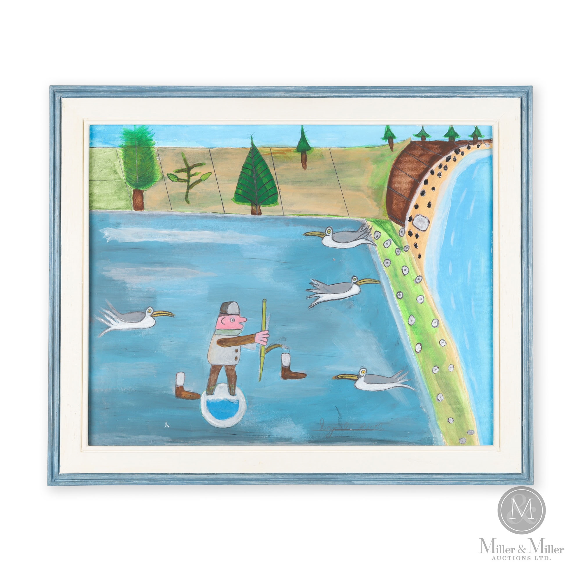 CYRIL HIRTLE | Man With Peavey Painting | MutualArt