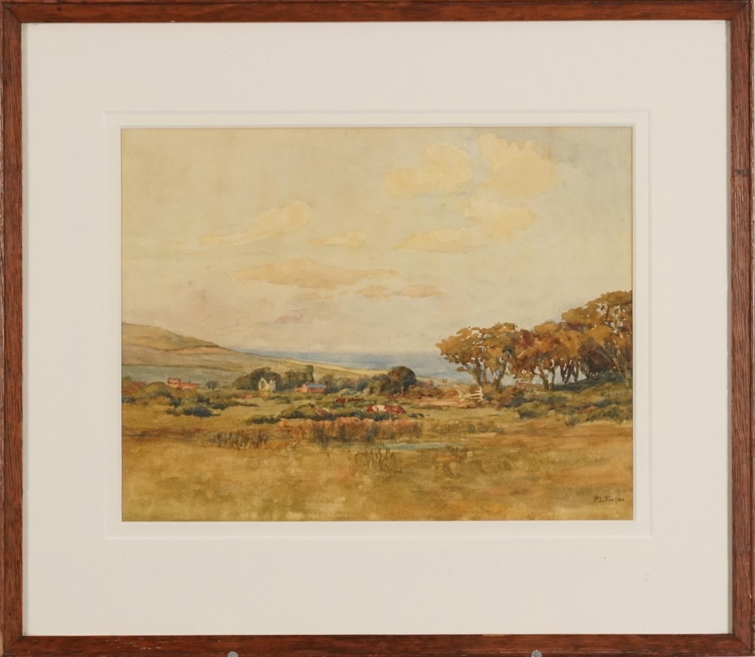 Patrick Lewis Forbes | Rural landscape with cattle | MutualArt
