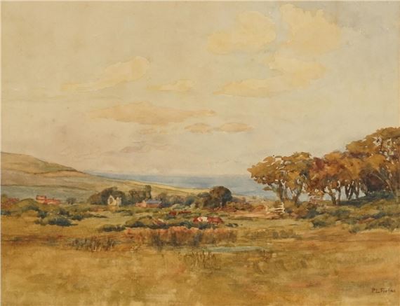 Patrick Lewis Forbes | Rural landscape with cattle | MutualArt
