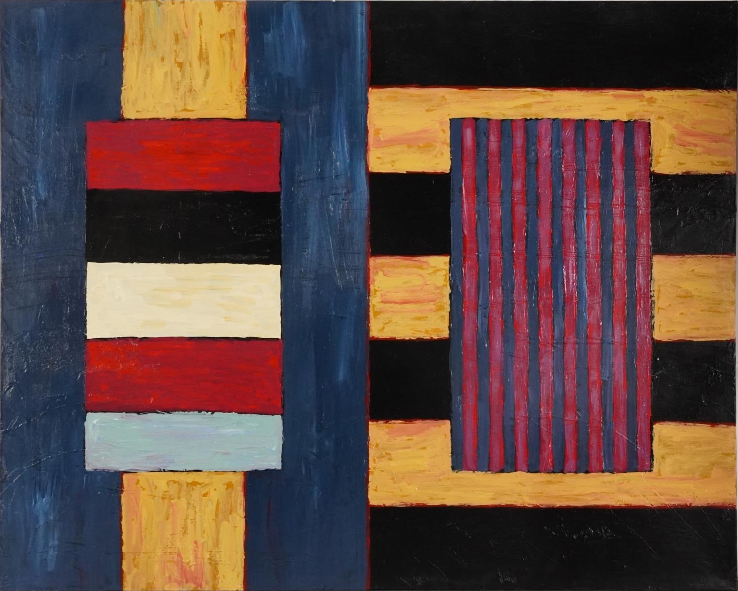 Sean Scully | Abstract composition on canvas | MutualArt