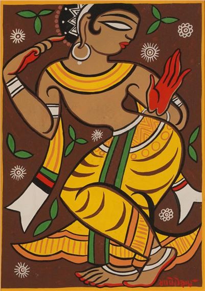 Jamini Roy | Portrait of a dancer | MutualArt