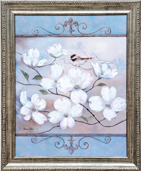 Vivian Flasch | Dogwood With Song Bird | MutualArt