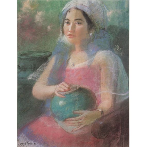 Greg Bolaños | Woman with a jar (2006) | MutualArt