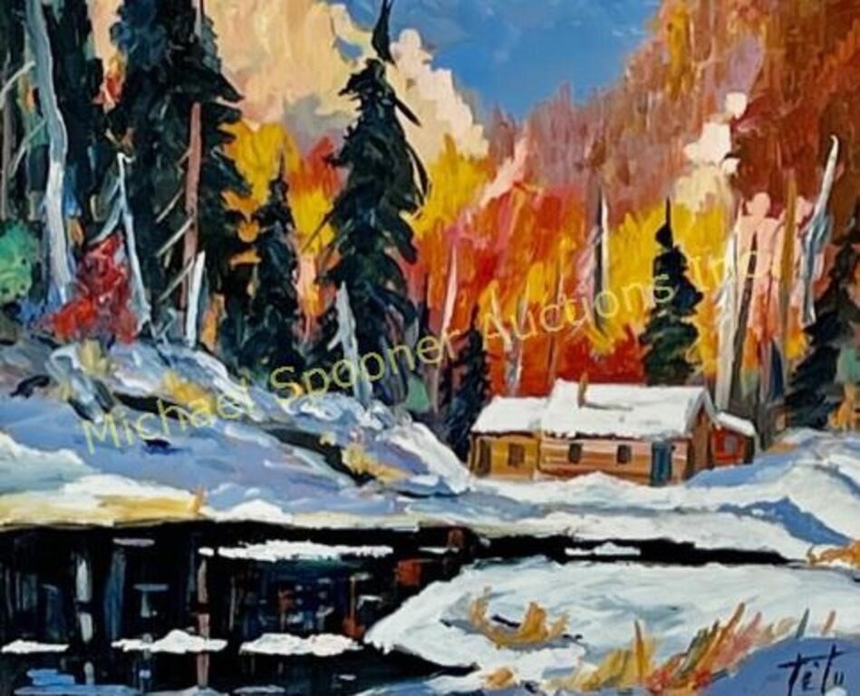 Claude Tetu | CLAUDE TETU - OIL ON BOARD | MutualArt