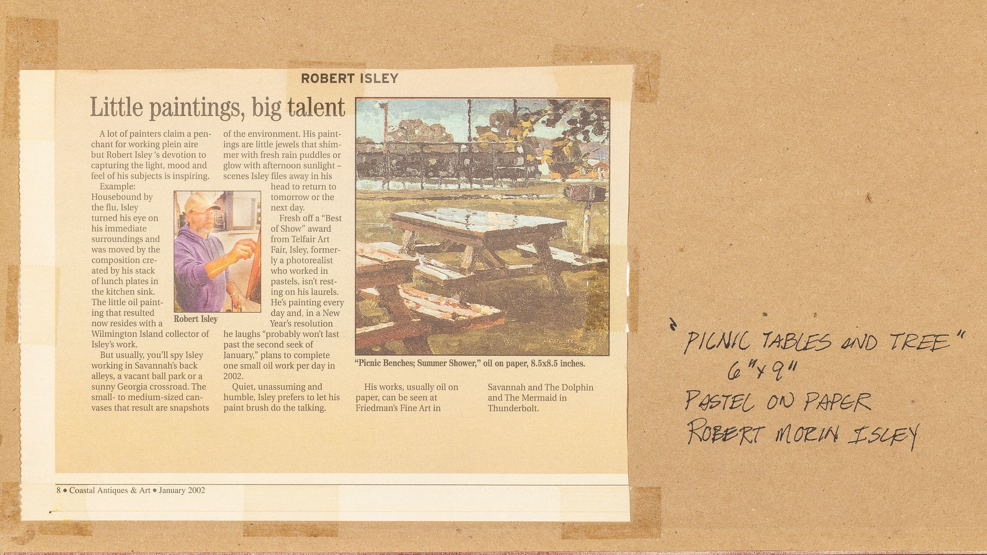 Robert Isley | Robert Isley (Savannah), Picnic Tables, Pastel (21 ...