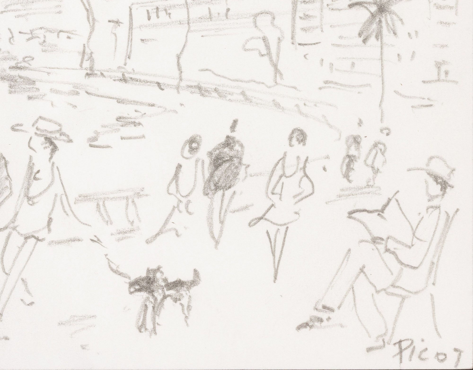 Jean-Claude Picot | Jean-Claude Picot (French, 1933-2020), Beach Scene ...