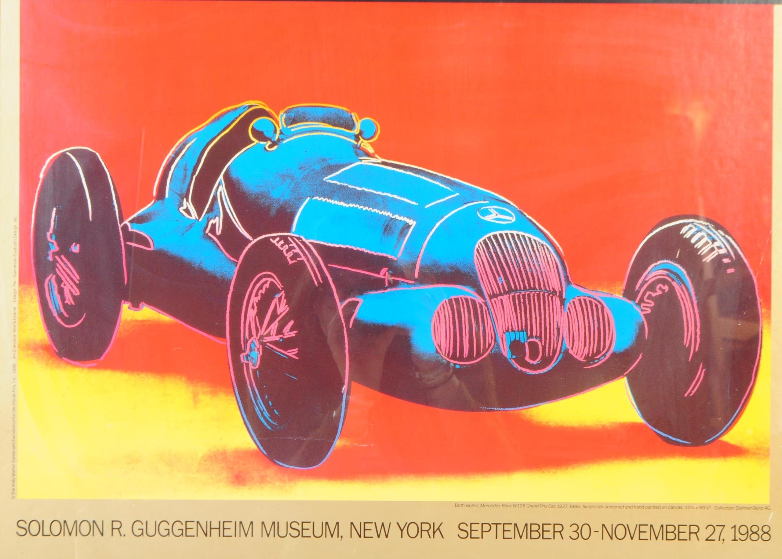 Andy Warhol | ANDY WARHOL CARS 1988 GUGGENHEIM EXHIBITION POSTER ...