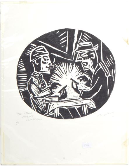 Gerry Baptist | GERRY BAPTIST THE IPHONE PLAYERS WOODBLOCK PRINT ...