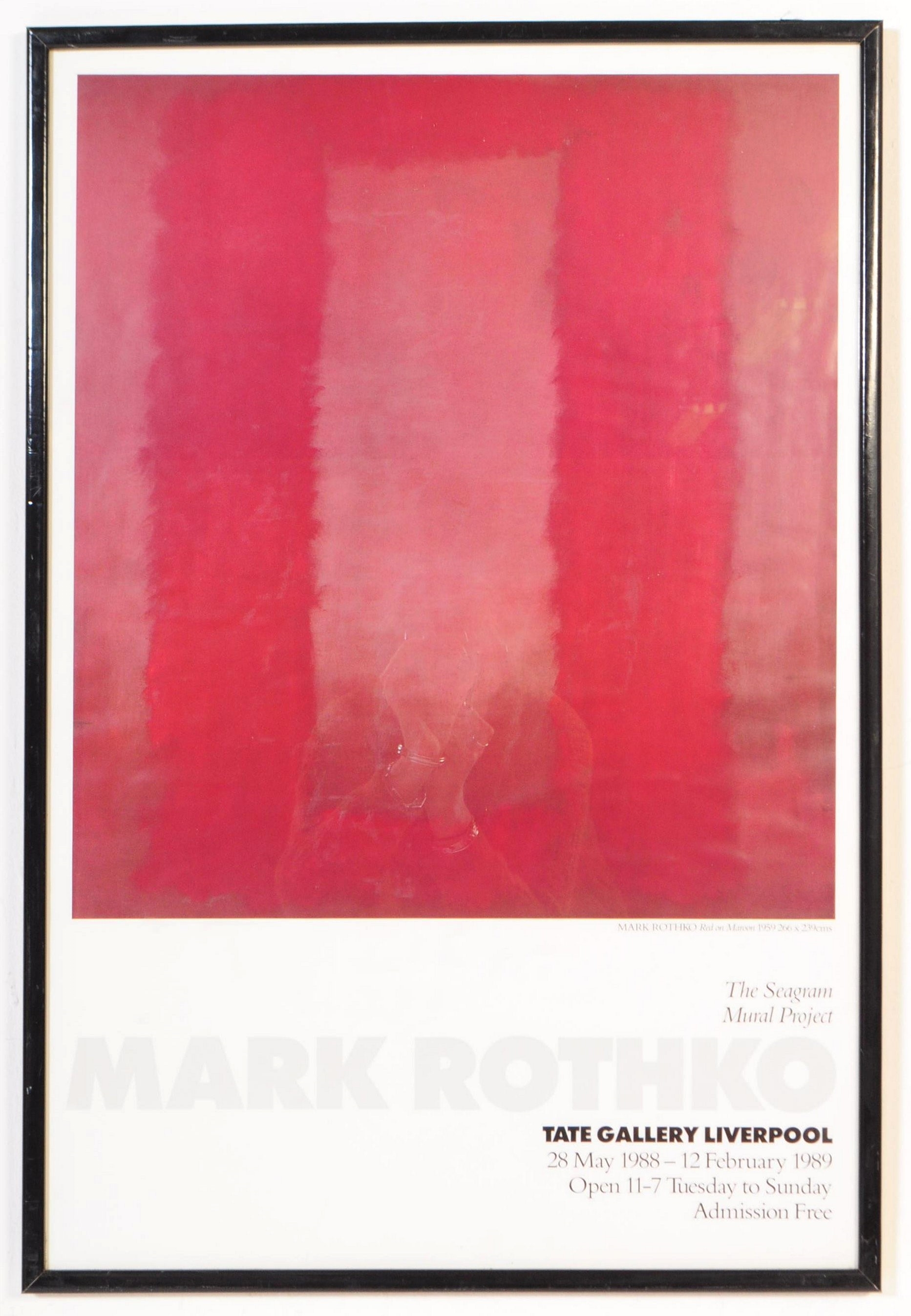 Mark Rothko | 1980S MARK ROTHKO TATE LIVERPOOL GALLERY EXHIBITION ...