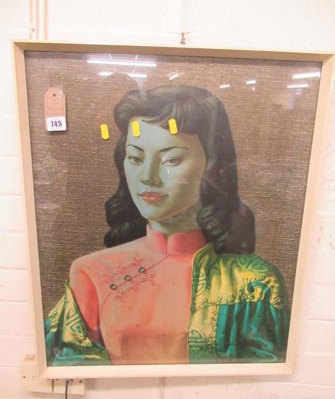 Vladimir Tretchikoff | VINTAGE TRETCHIKOFF MISS WONG PRINT | MutualArt