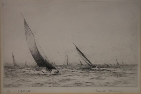 Frank Harding | sailing boats Cowes Isle of Wight | MutualArt