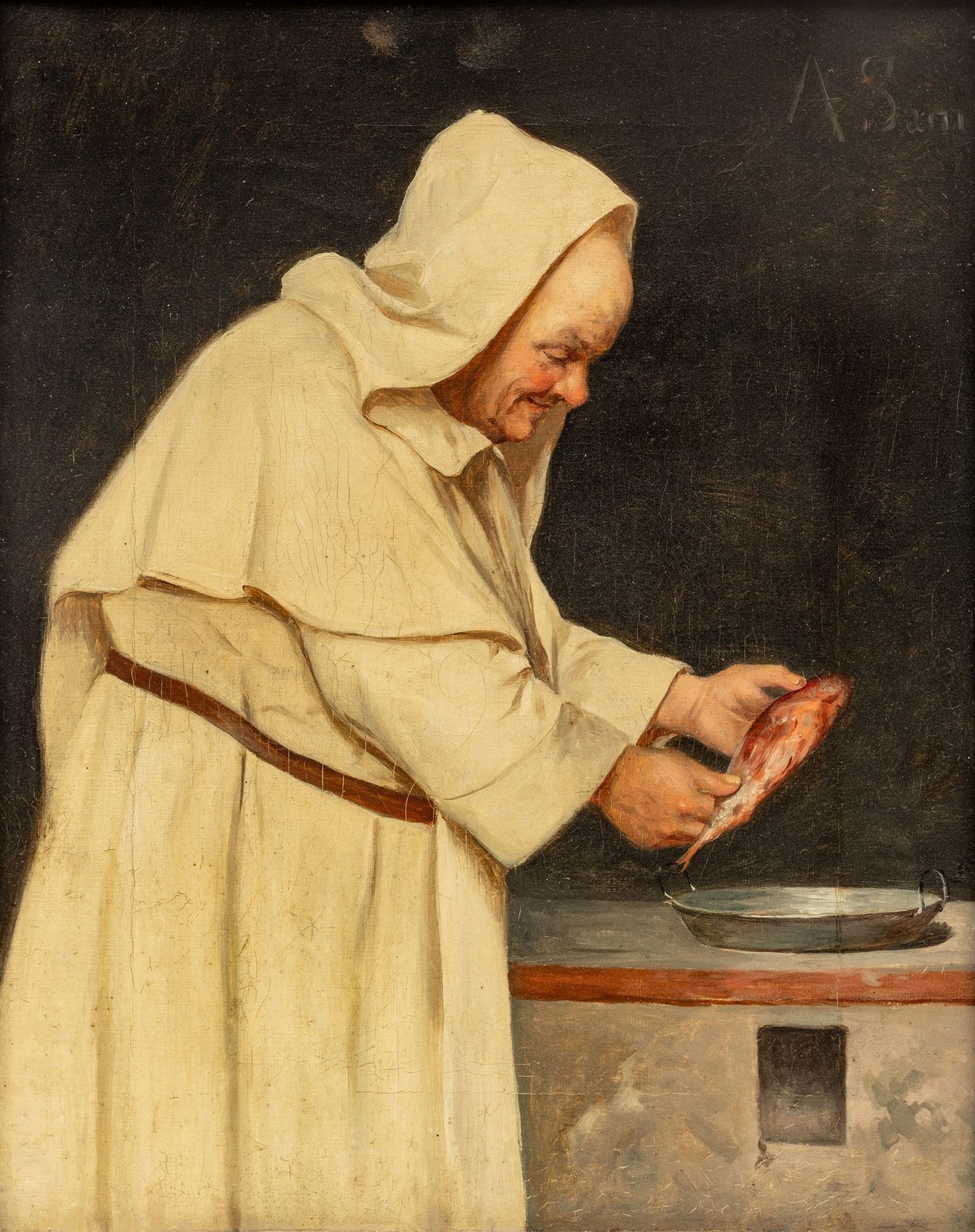 Alessandro Sani | Monk Preparing Dinner | MutualArt