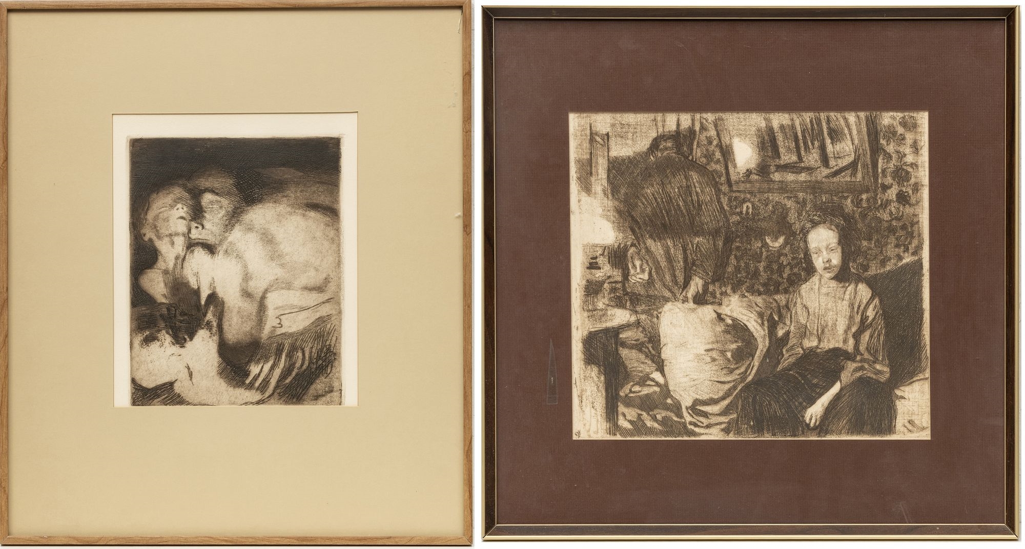 Käthe Kollwitz | Junges Paar; Tod Und Frau Um Das Kind Ringend | MutualArt