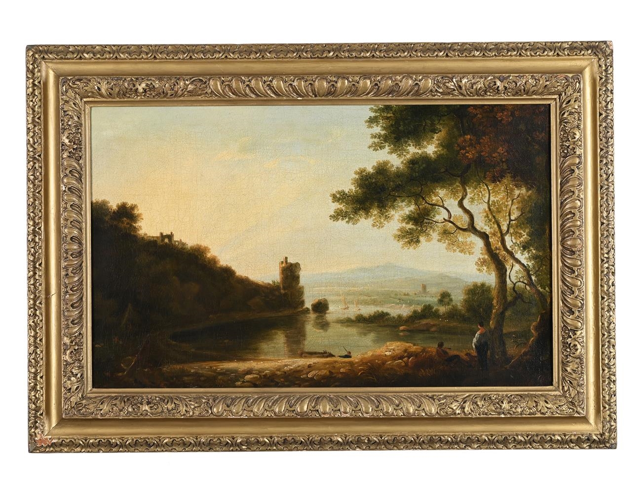 William Hodges | A RIVER LANDSCAPE AT SUNSET | MutualArt