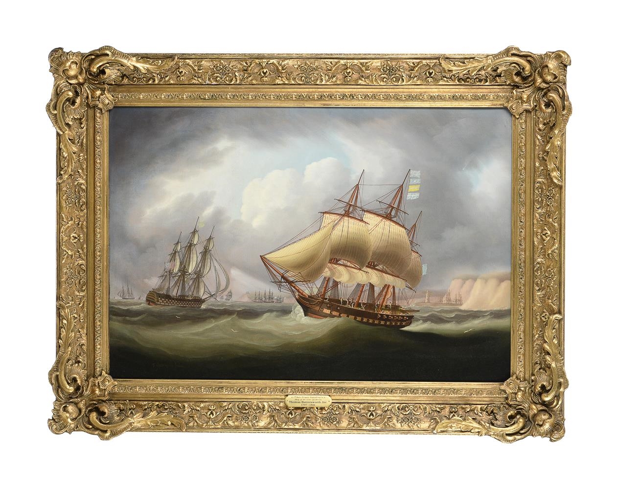 Thomas Buttersworth | A FIFTH RATE FRIGATE SIGNALLING TO A SHIP OF THE ...