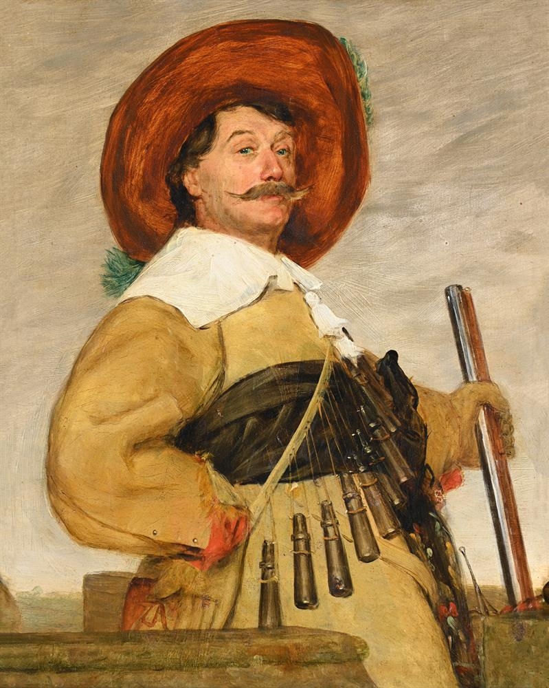 George Adolphus Storey | SELF-PORTRAIT AS A DUTCH MUSKETEER | MutualArt