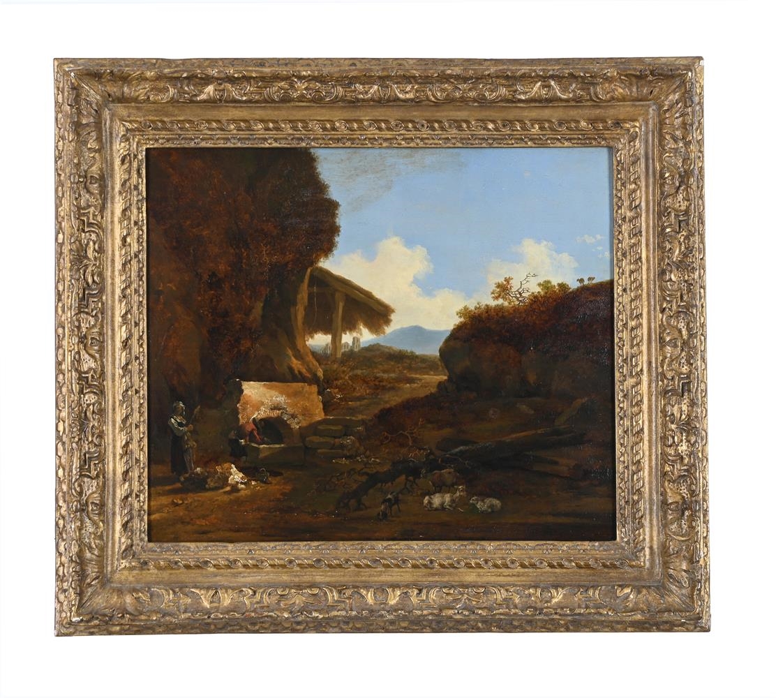 Adam Pynacker | LANDSCAPE WITH PEASANTS AT SPRING | MutualArt