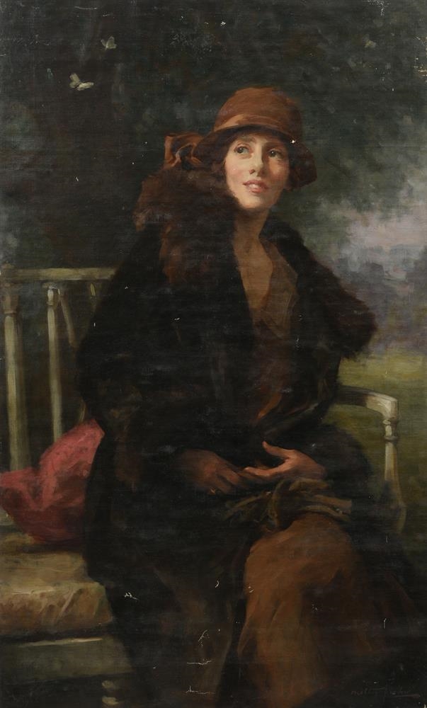 Samuel Melton Fisher | The white ribbon (1896) | MutualArt