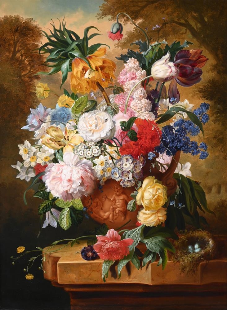 John Wainwright | STILL LIFE OF FLOWERS (1860) | MutualArt