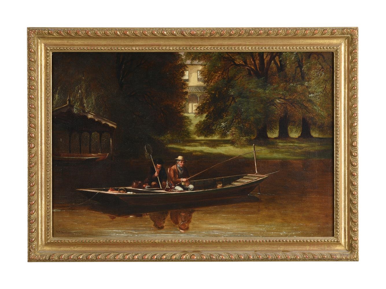 Alexander Frederick Rolfe | ANGLERS IN A PUNT | MutualArt