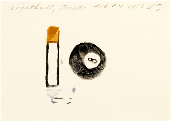 Donald Sultan | eightball, smoke (24) | MutualArt